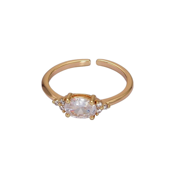 Adjustable Solitaire Birthstone Ring – Emma & Mia